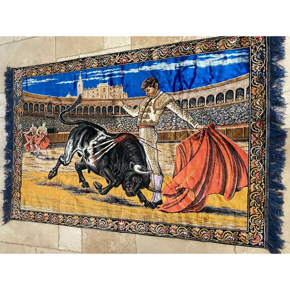 Unbranded | Accents | Vintage Spanish Matador Tapestry Wall Decor 6x4 ...